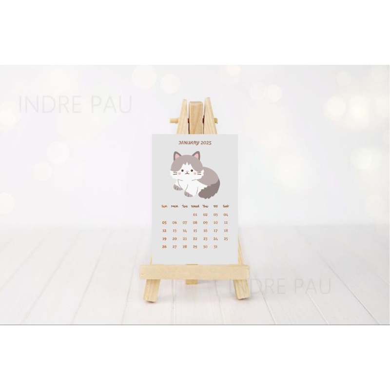Jual Mini kalender 2025, vertical desk calendar, kalender meja kerja ...