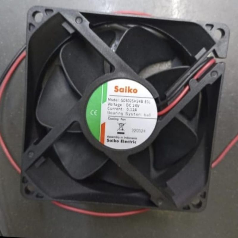 Jual Fan Saiko Jes 24V Pc Cooller + kabel socket for pc | Shopee Indonesia