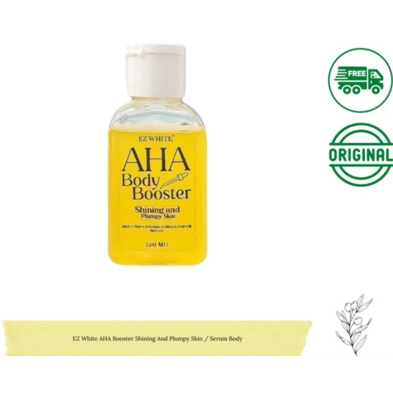 Jual EZ WHITE AHA BOOSTER SHINNING AND PLUMPY SKIN 30ml // SERUM BADAN ...