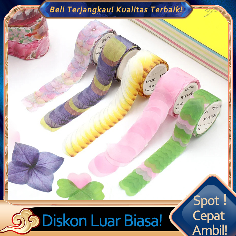 Jual (200pcs)Washi Tape Selotip/Washi Flower Sticker Tape | Shopee ...