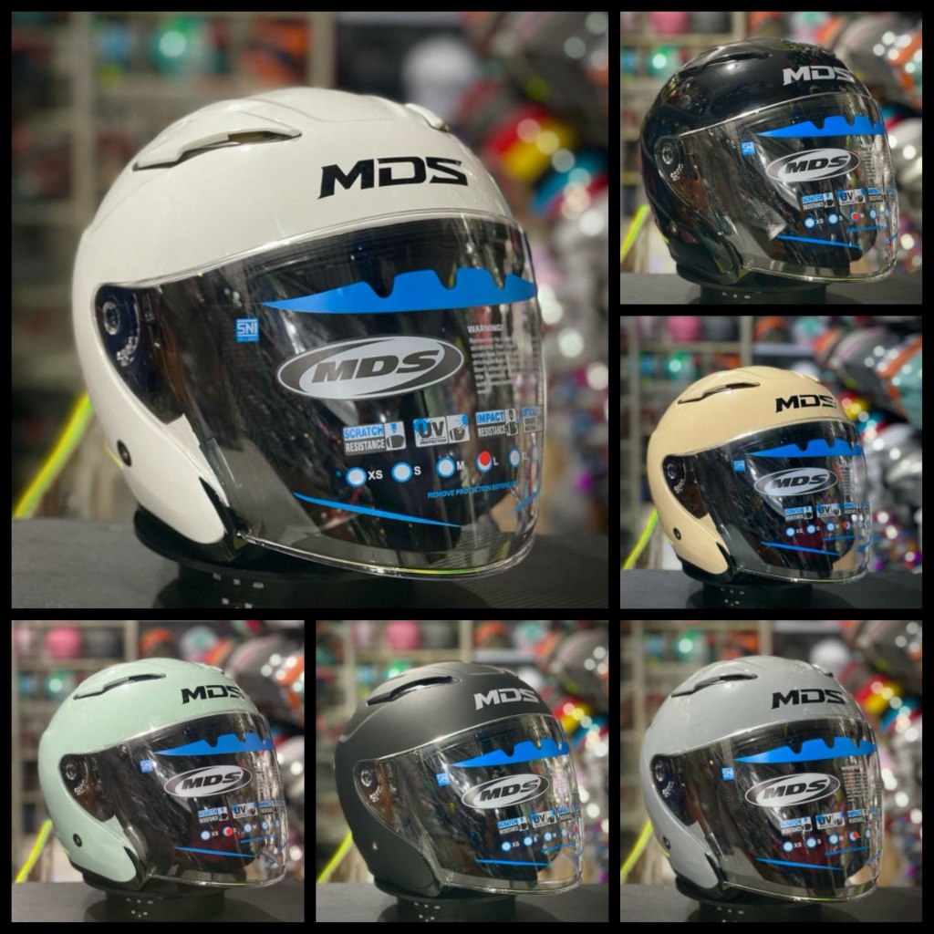 Jual HELM MDS VOLTUS ORIGINAL HELM MDS VOLTUS WHITE MDS VOLTUS GREY ...