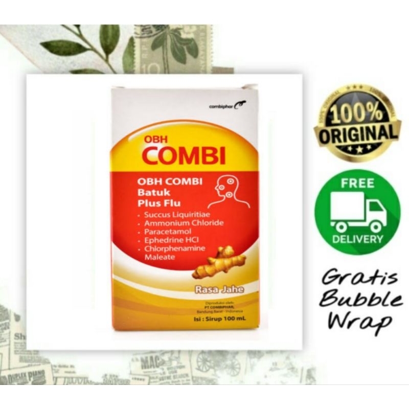 Jual OBH Combi Batuk Plus Flu Rasa Jahe / Mentol / Madu Sirup 100 mL ...