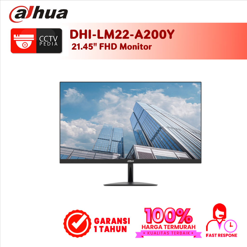 Jual Dahua DHI-LM22-A200Y FHD Monitor 22 Inch | Shopee Indonesia