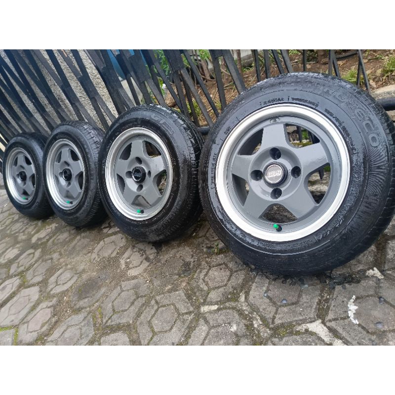 Jual 4 velg R13 PCD 110+Ban 175/60- 155/70 zebra espas daihatsu ceria ...