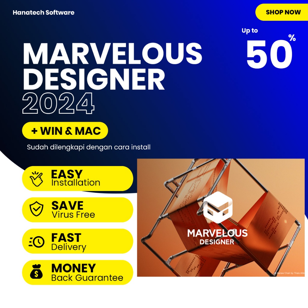 Jual Marvelous Designer 2024 Full Version + Cara Install | Shopee Indonesia