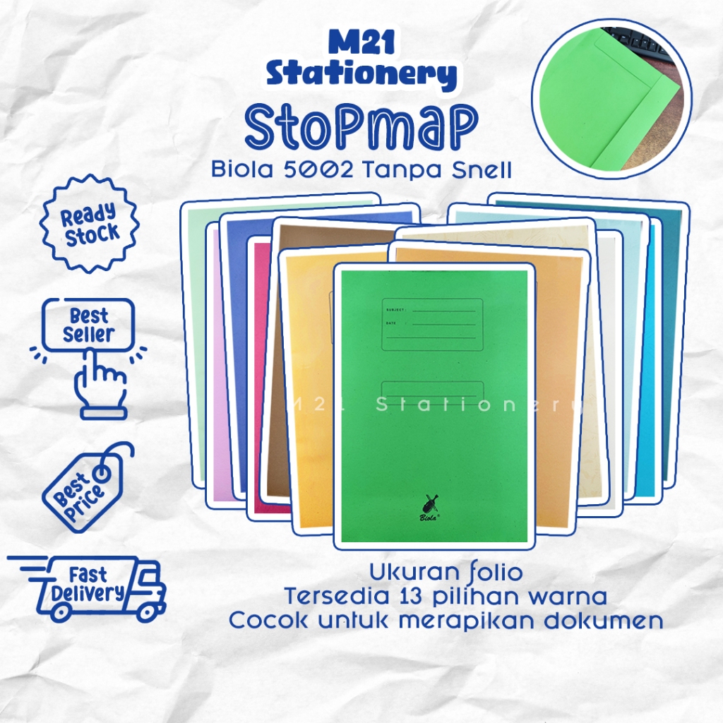 Jual (10 PCS) STOPMAP BIOLA 5002 TANPA SNELL / 1 pack isi 10 pc map ...