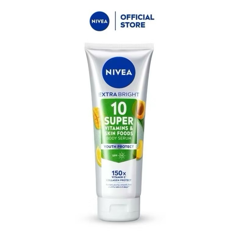 Jual NIVEA Body Serum COLLAGEN JUMBO Extra Bright 10 Super Vitamins ...