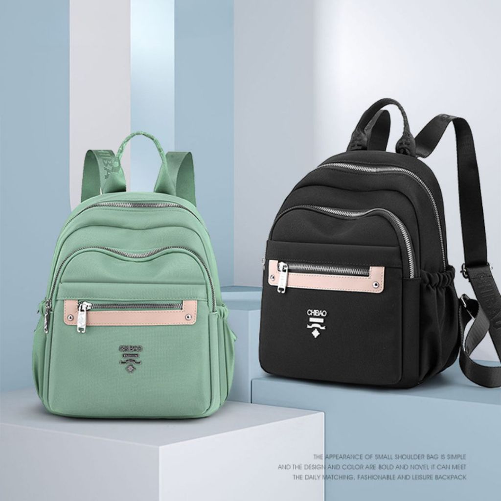 Jual TAS RANSEL WANITA CHIBAO HITAM OCEANA TA650B5 BACKPACK SEKOLAH ...