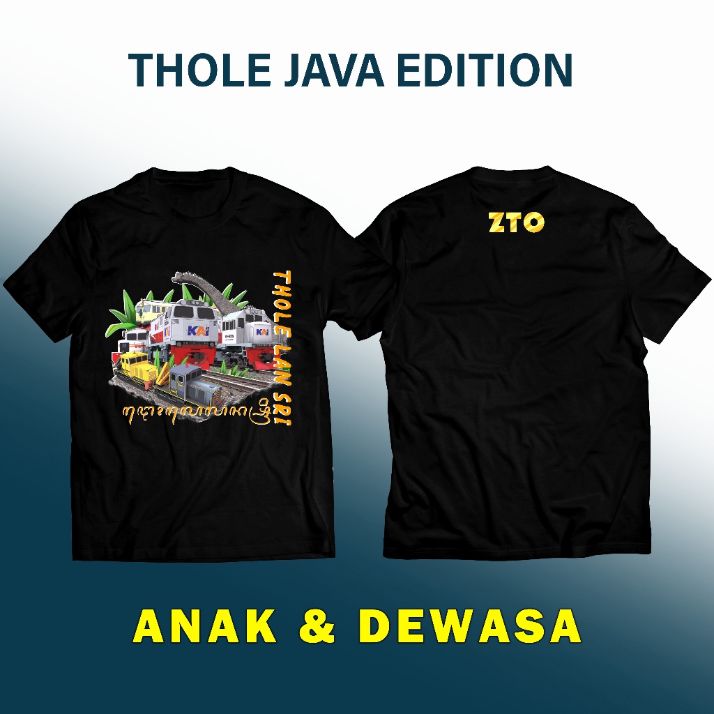 Jual Kaos Thole Lan Sri Javanese Dan Railfans Indonesia | Iman Zto ...