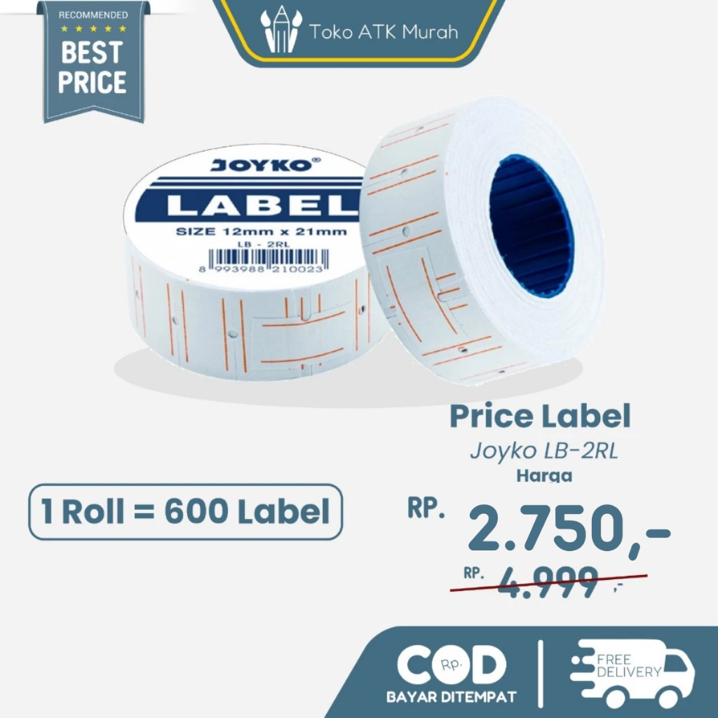 Jual Label Joyko / Price Label Joyko 1 Baris LB-2RL 1 Roll | Shopee ...