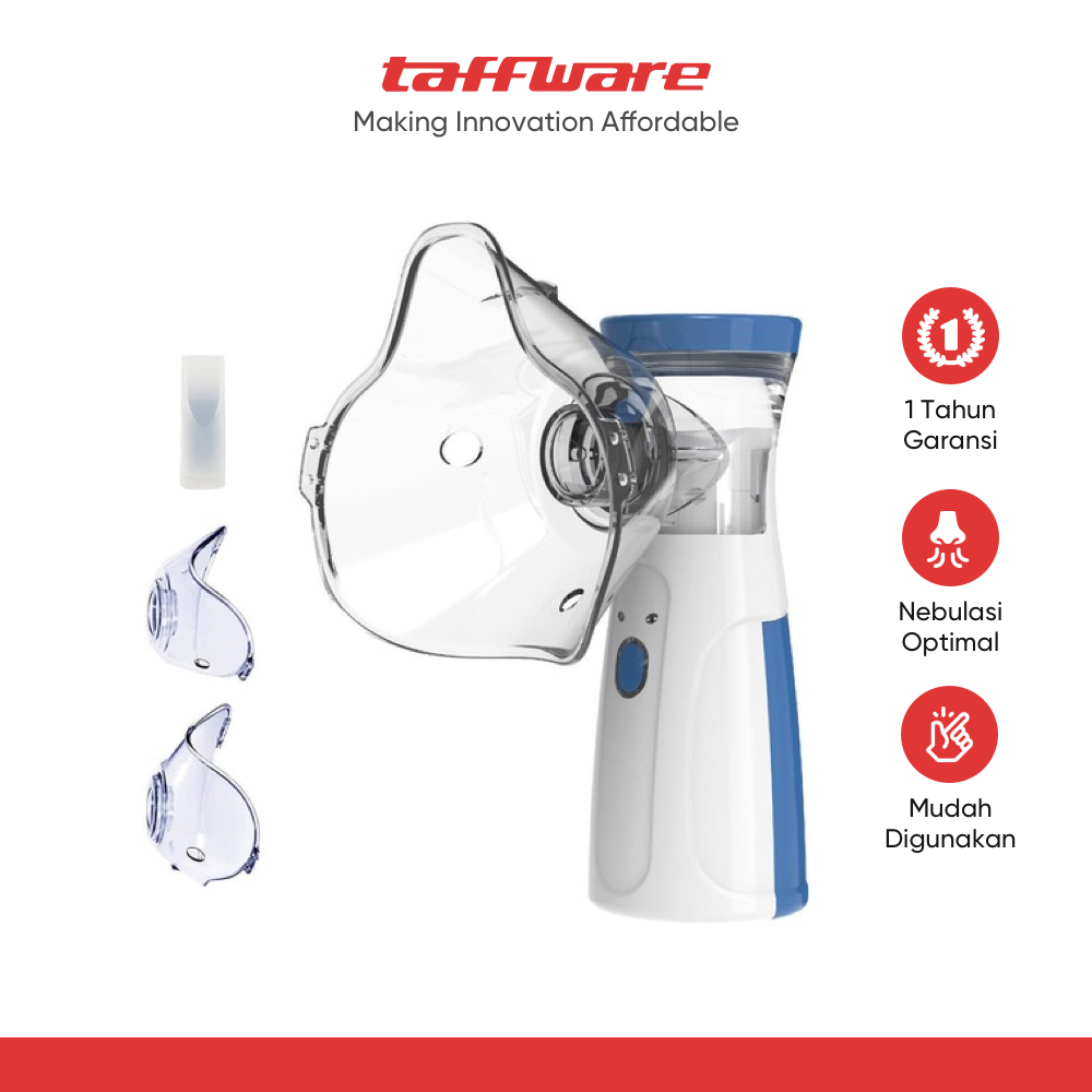 Jual TaffOmicron Alat Terapi Pernapasan Handheld Inhaler Nebulizer Machine Battery - JSL-W302 ...