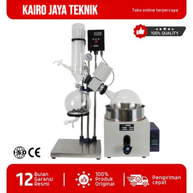 Jual Rotary evaporator manual lift vacuum rotovap 5L lab distilation equip | Shopee Indonesia