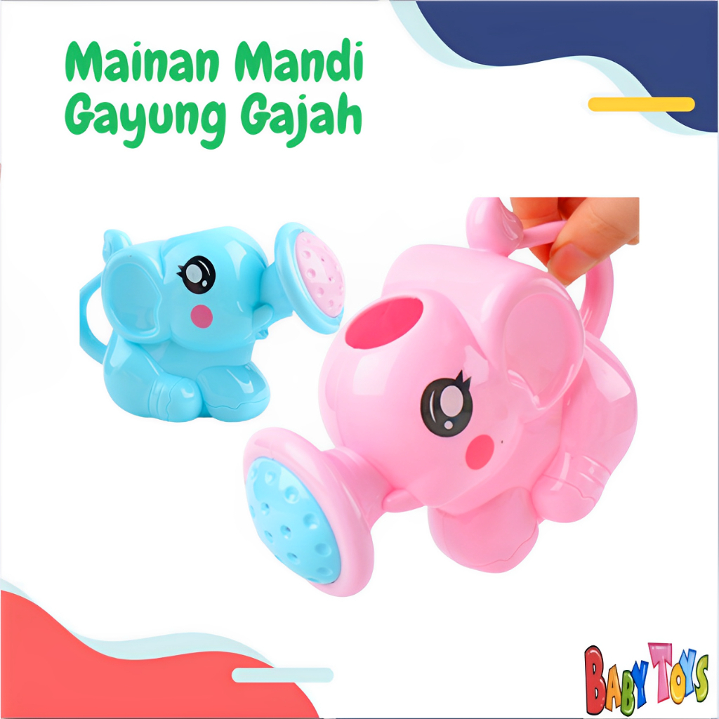 Jual BabyToys Mainan Gayung Mandi Bayi Anak Gajah Elephant Toys / Baby ...