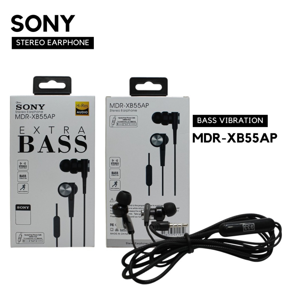 Jual [ GROSIR ] HF Headset SNY [ Type MDR XB55AP ] Extra Bass | Packing ...