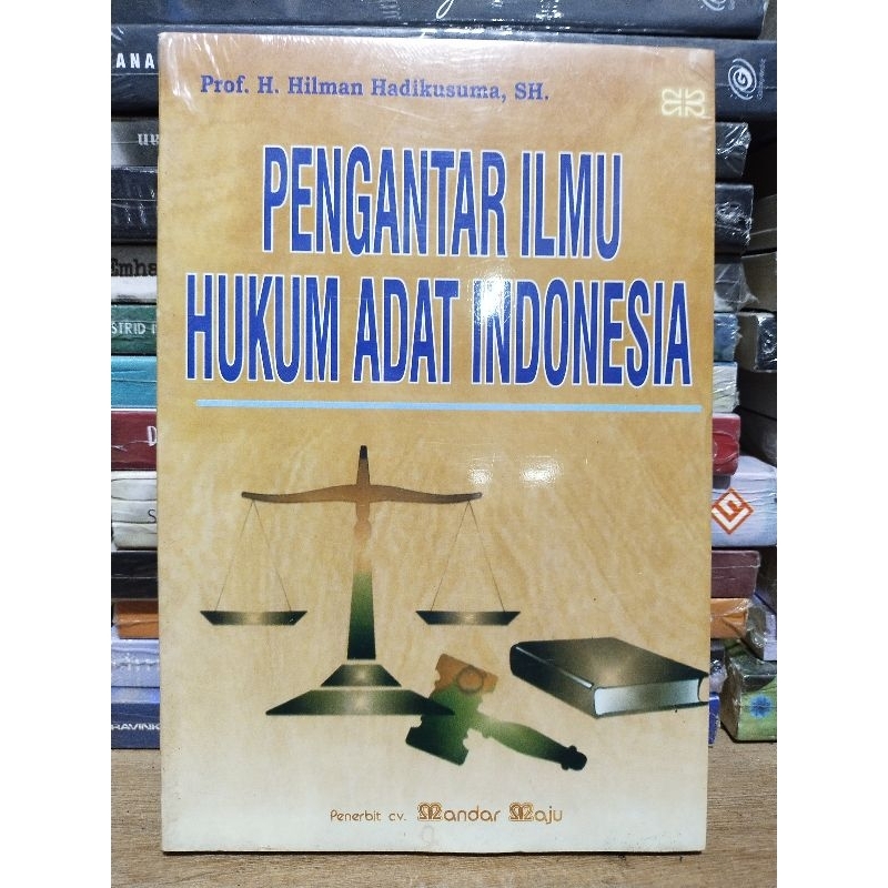 Jual Buku Pengantar Ilmu Hukum Adat Indonesia Prof. H. Hilman Hadikusuma | Shopee Indonesia