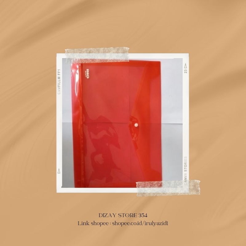 Jual Map Plastik Bening Warna Merah Big Art.811 | Shopee Indonesia