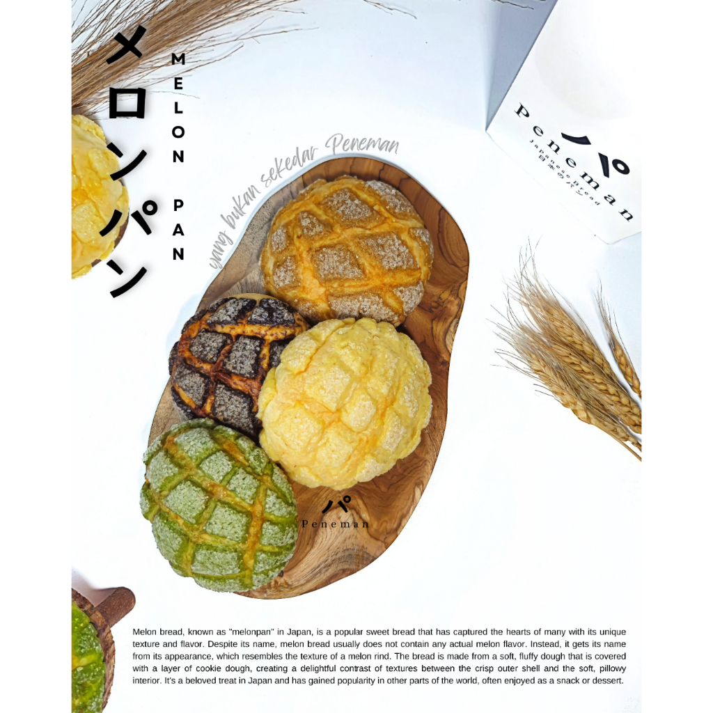 Jual Roti Manis Melon Pan Peneman | Melon Bread | Japanese SweetBread ...