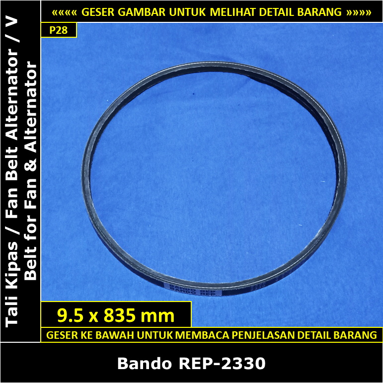 Jual Tali Kipas Fan Belt Suzuki Carry Futura 1300 cc Karburator 1991 ...