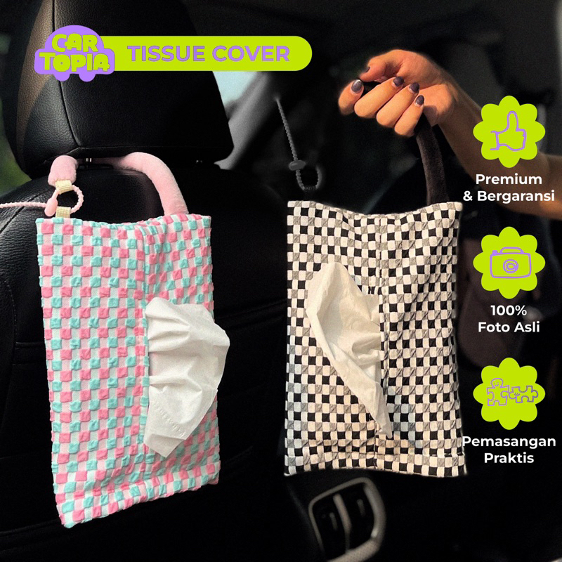 Jual Cartopia -【GRATIS TISU】Tempat Tisu Mobil Estetik & Berkualitas ...