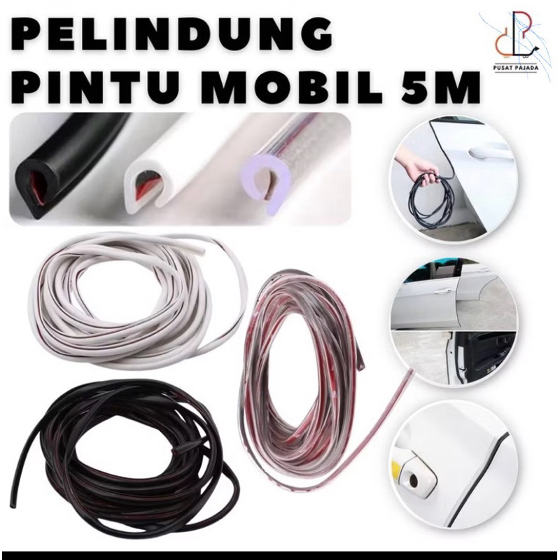 Jual List Karet 5 Meter 5m Lis Pintu Mobil Universal Pengaman Peredam ...