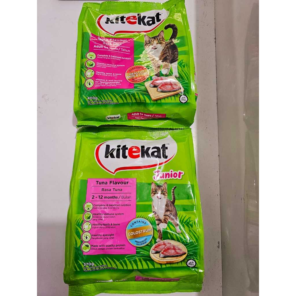 Jual Kitekat DRY cat Food kemasan adult 400gr dan kitten 370gr Rasa ...