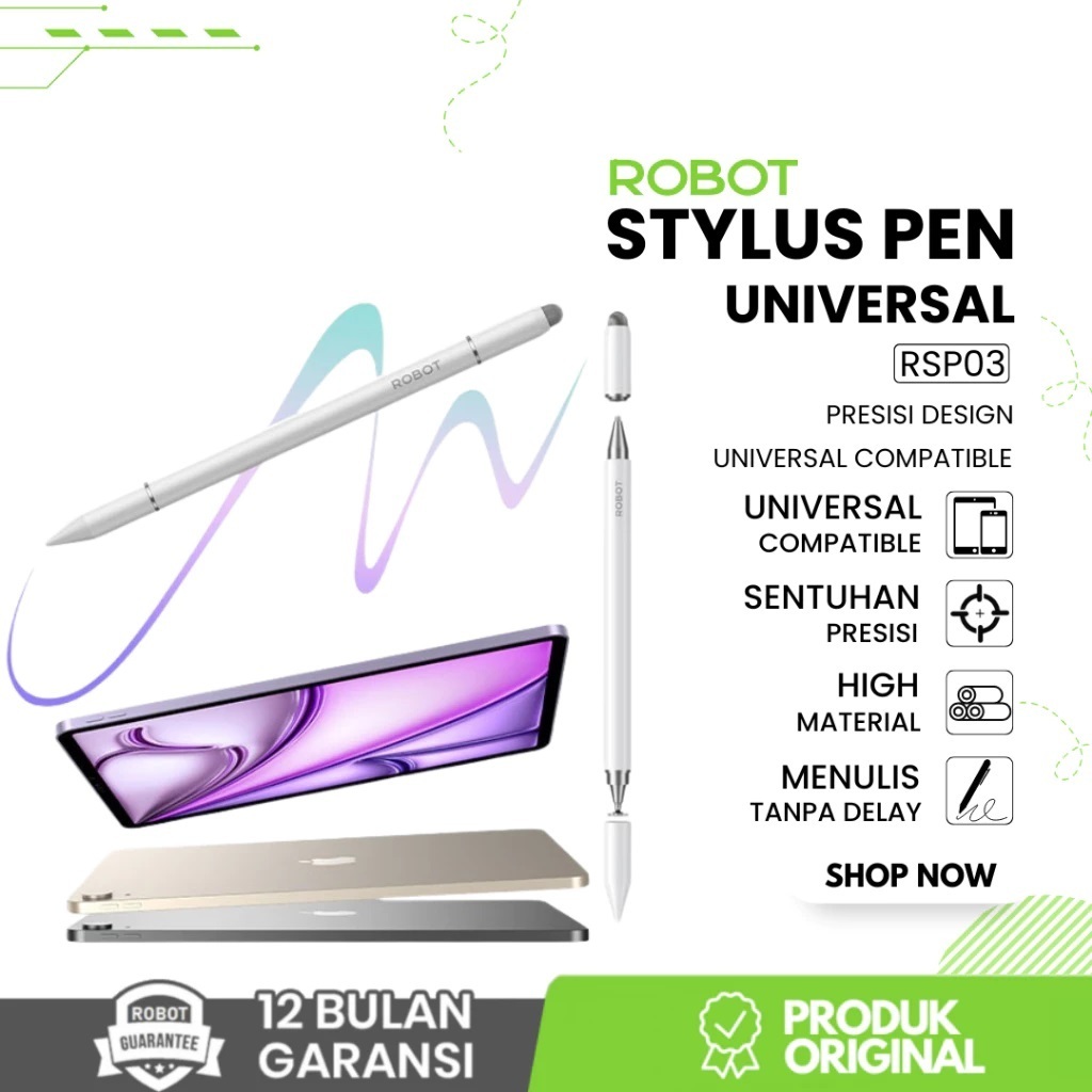 Jual Robot RSP03 3in1 Universal Capacitive Stylus Pen Pulpen for ...