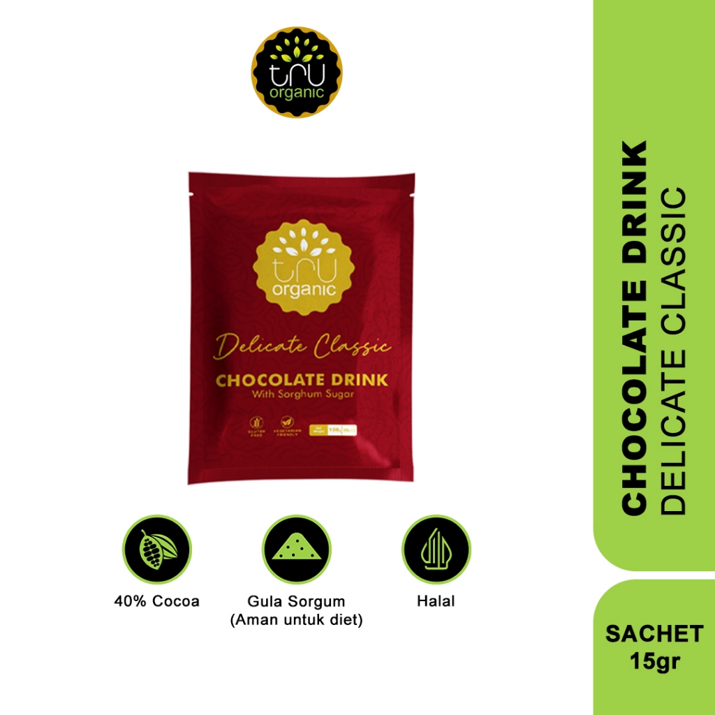 Jual TRUorganic Chocolate Delicate Classic 1 Sachet - Minuman Cokelat ...
