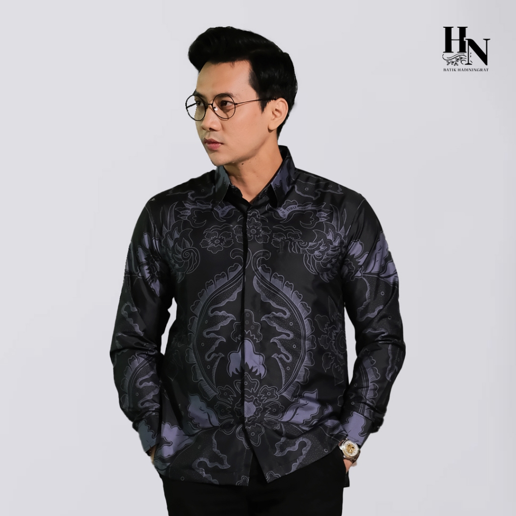Jual Batik Hadiningrat - Kemeja Batik Pria Yudhistira Slimfit Lapis ...