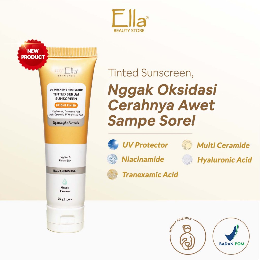 Jual Ella Skincare UV Intensive Protector Tinted Serum Sunscreen with Multi Ceramide - Nggak ...
