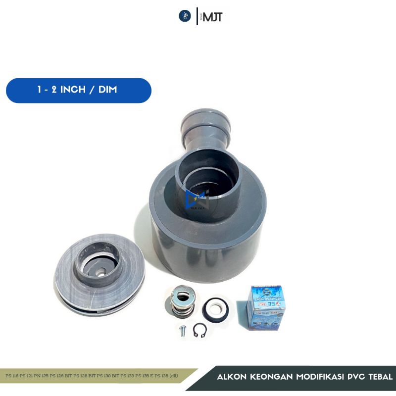 Jual ALKON KEONGAN PVC 1" 1,5" 2" INCH UNTUK POMPA AIR MODIFIKASI AS 9 MM - AS 12 MM | Shopee ...