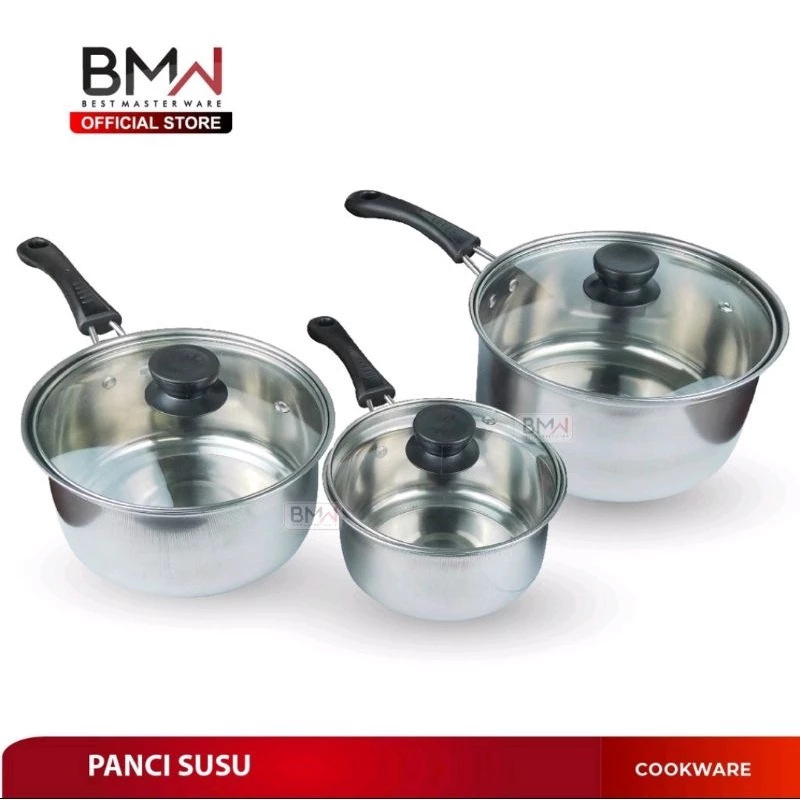 Jual Panci Susu Rebus Mie Stainless Gagang Tebal Milk Pot 3in1 Anti ...