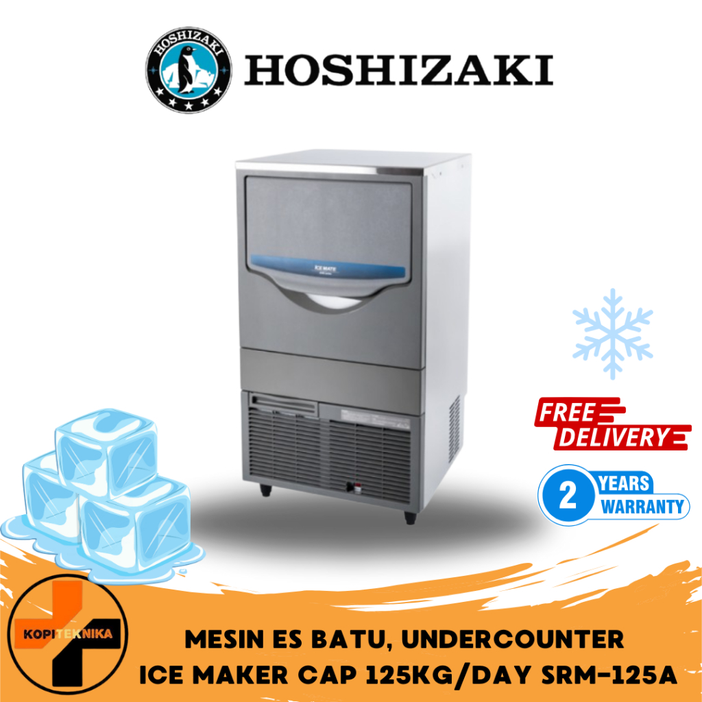 Jual MESIN ES BATU, UNDERCOUNTER ICE MAKER CAP 125KG / DAY SRM-125A | Shopee Indonesia