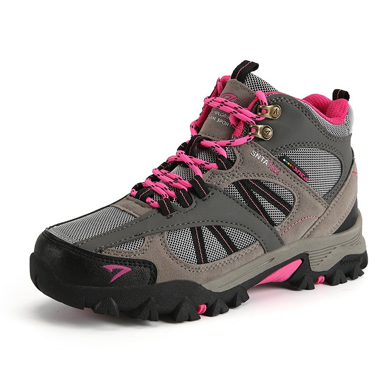 Jual Sepatu Gunung SNTA 611 Grey Fuschia Mid Boots BlackGrey Hiking ...