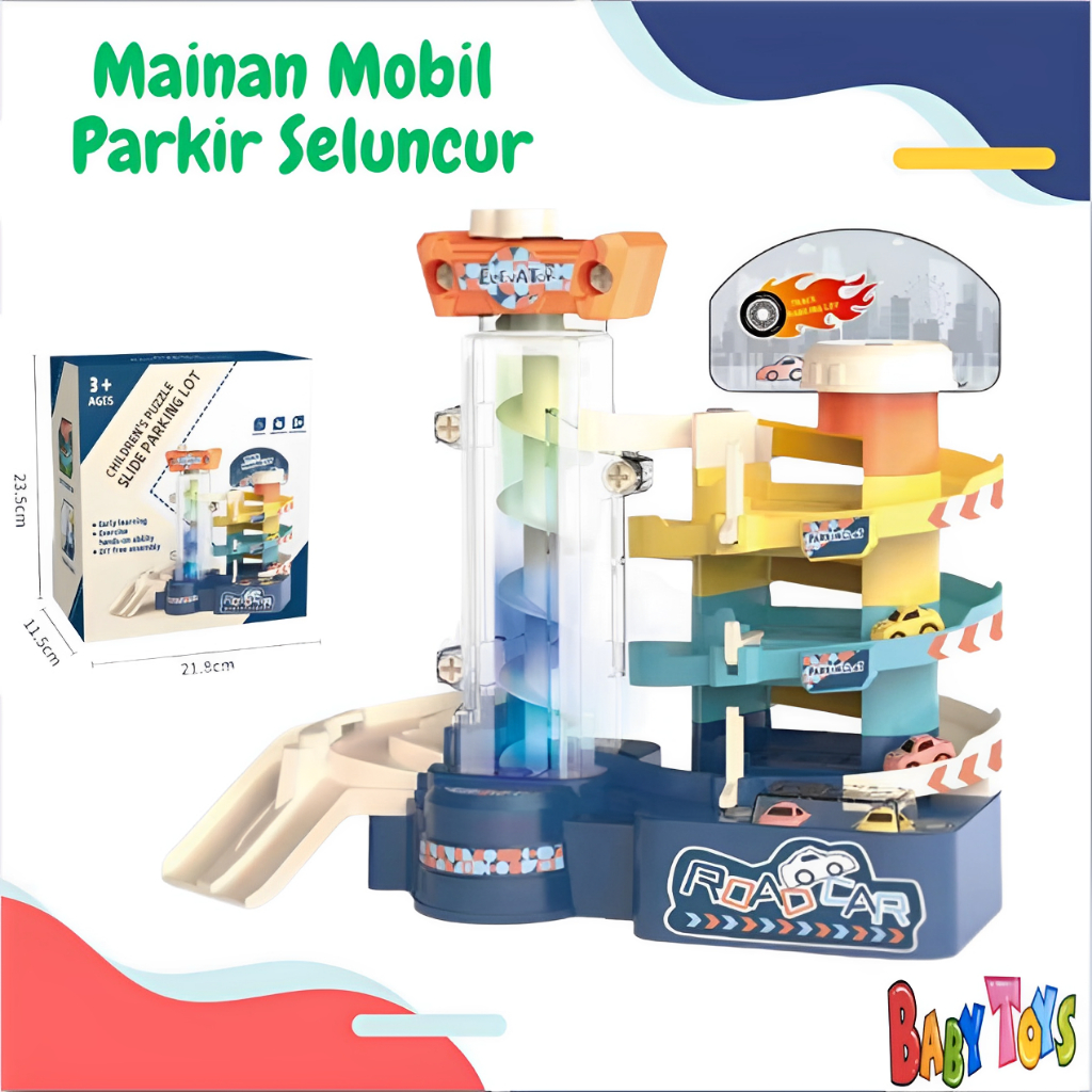 Jual BabyToys Mainan Edukasi Anak Laki Laki Bayi Seluncuran Track Mobil ...