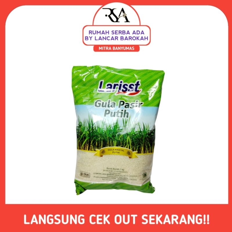 Jual Larisst Gula Pasir Putih 1 kg | Shopee Indonesia