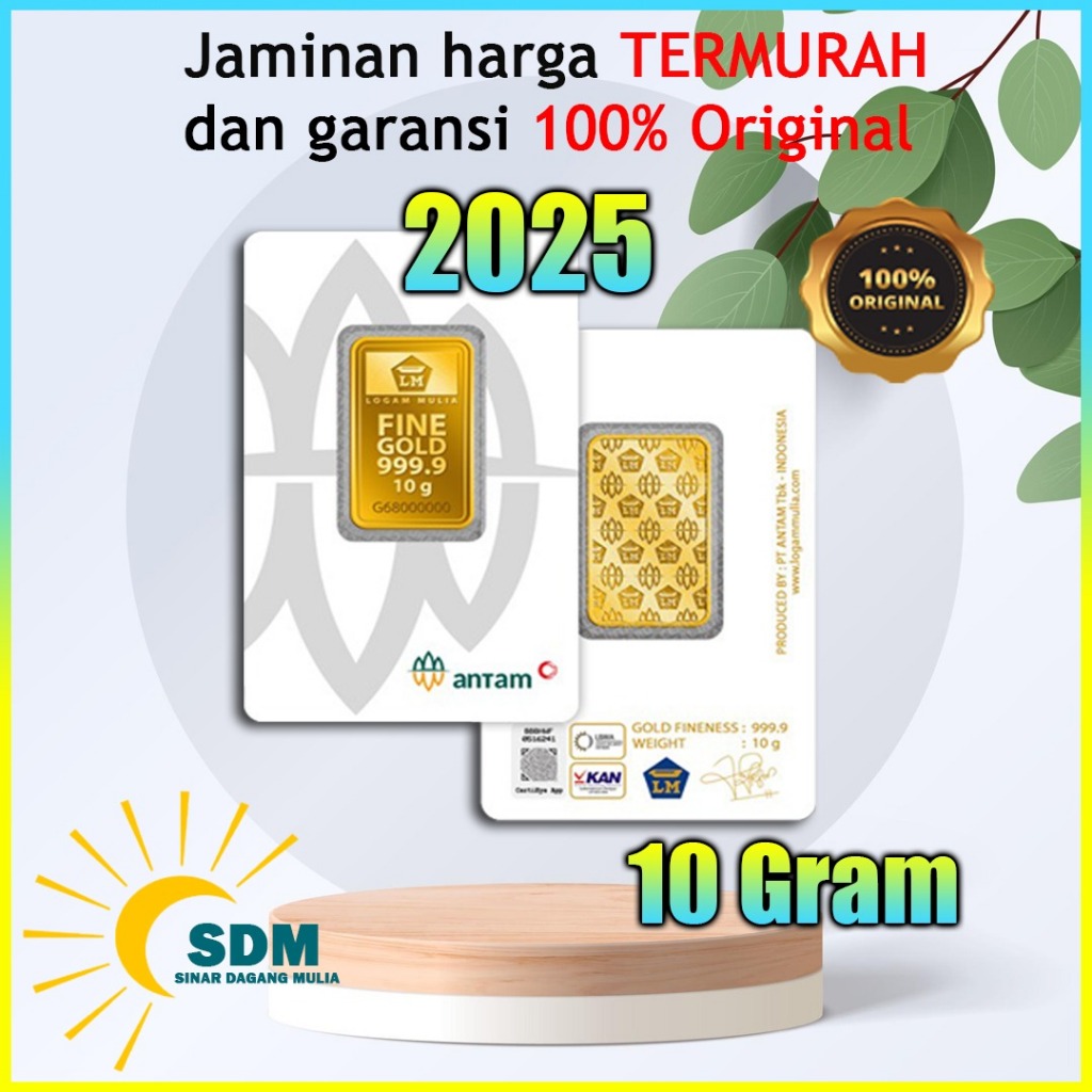 Jual LM EMAS ANTAM 10 GRAM, LOGAM MULIA TERBARU | Shopee Indonesia