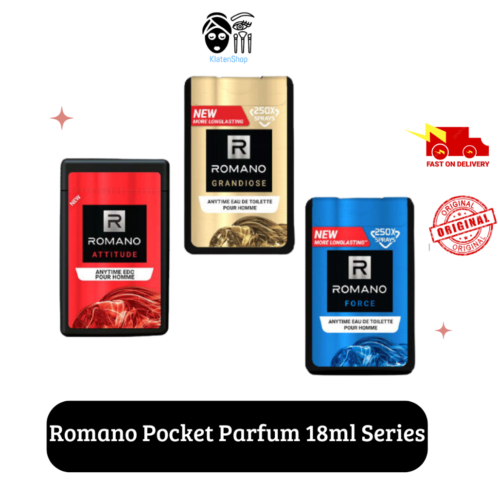 Jual Romano Pocket Parfum 18ml Series | Shopee Indonesia