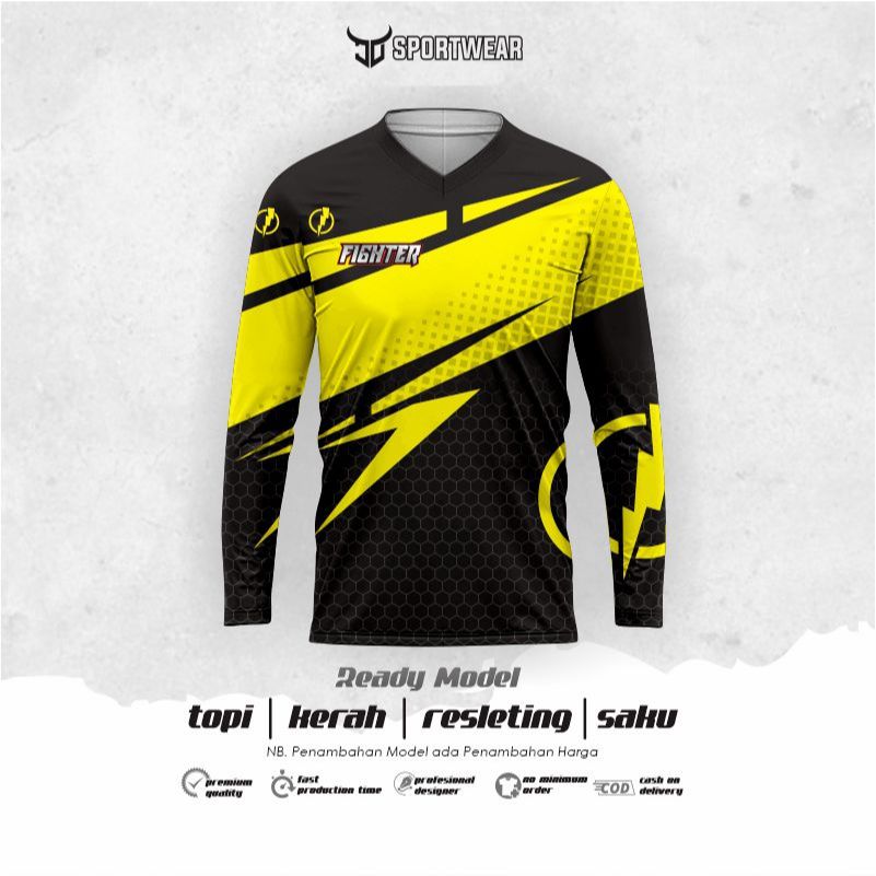 Jual jersey merpati hitam kuning sport full printing custom satuan ...