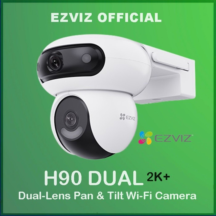 Jual Ezviz H90 Dual 2K+ Smart Home Dual Lens 4MP+4MP IP Camera Outdoor ...