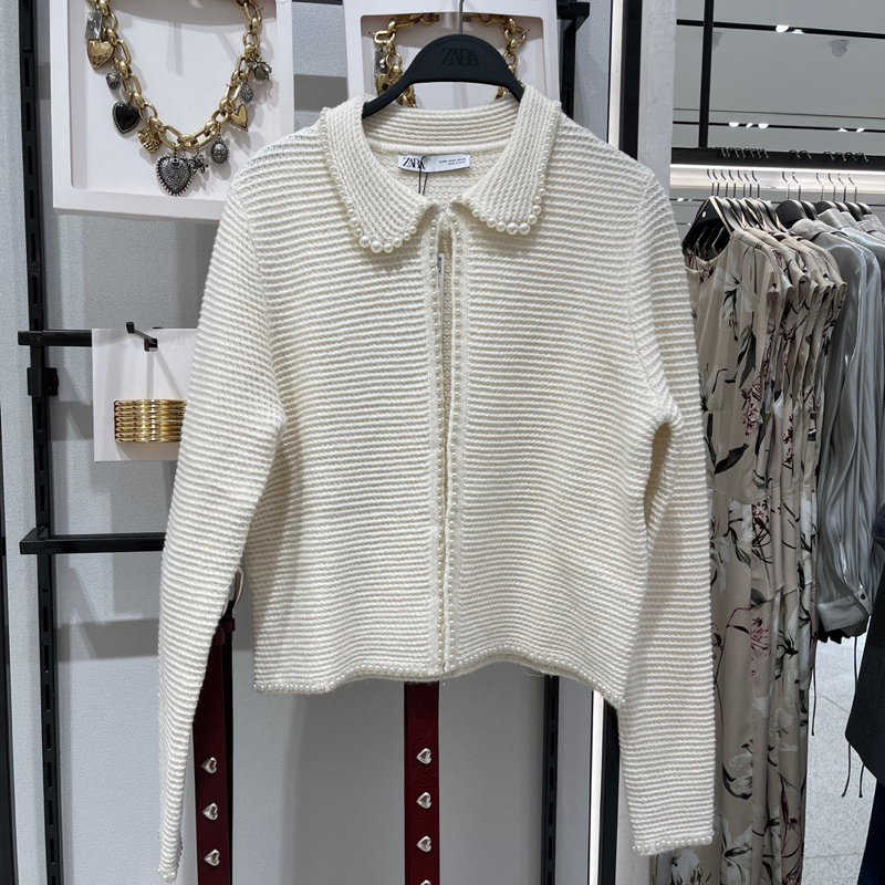 Jual Cardigan Hiasan Rajut ZARA Women jastip (jasa titip) | Shopee ...