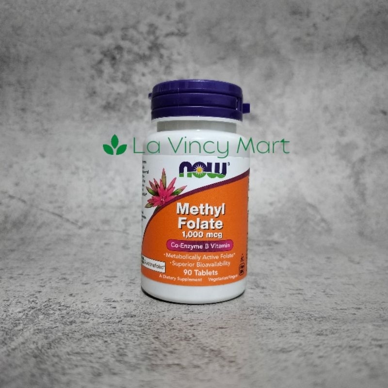 Jual Methyl Folate Now, 1000 mcg, 90 Tablets, Vitamin B9 | Shopee Indonesia