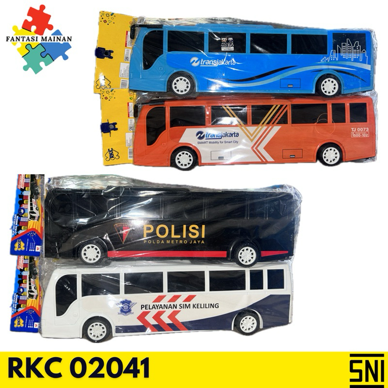Jual Mainan Bus Transjakarta Mainan Mobil Bus Polisi Bus Transjakarta ...