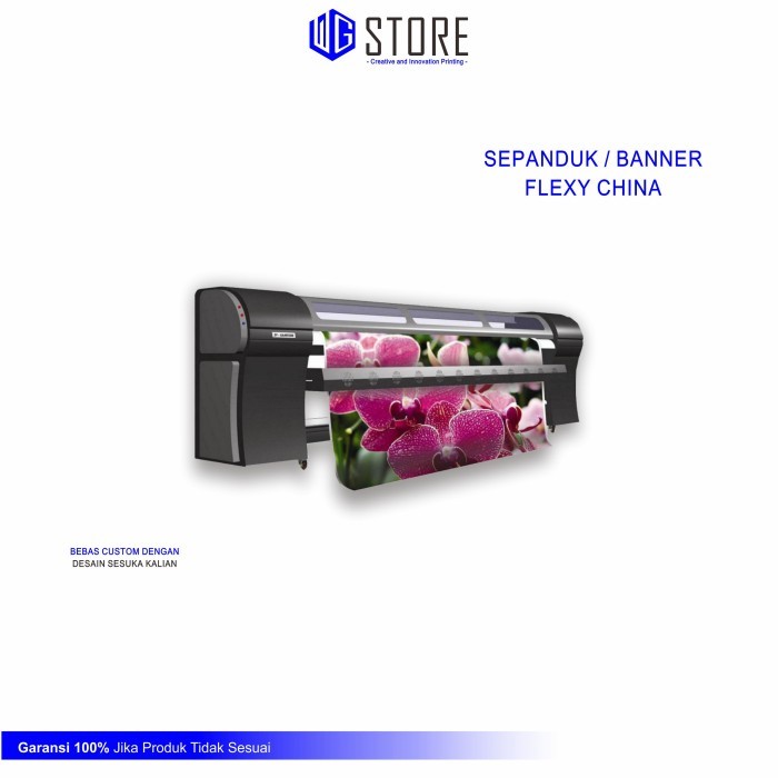 Jual Free Desain | Cetak Spanduk / Print Banner / Baliho Murah Flexi 280 | Shopee Indonesia