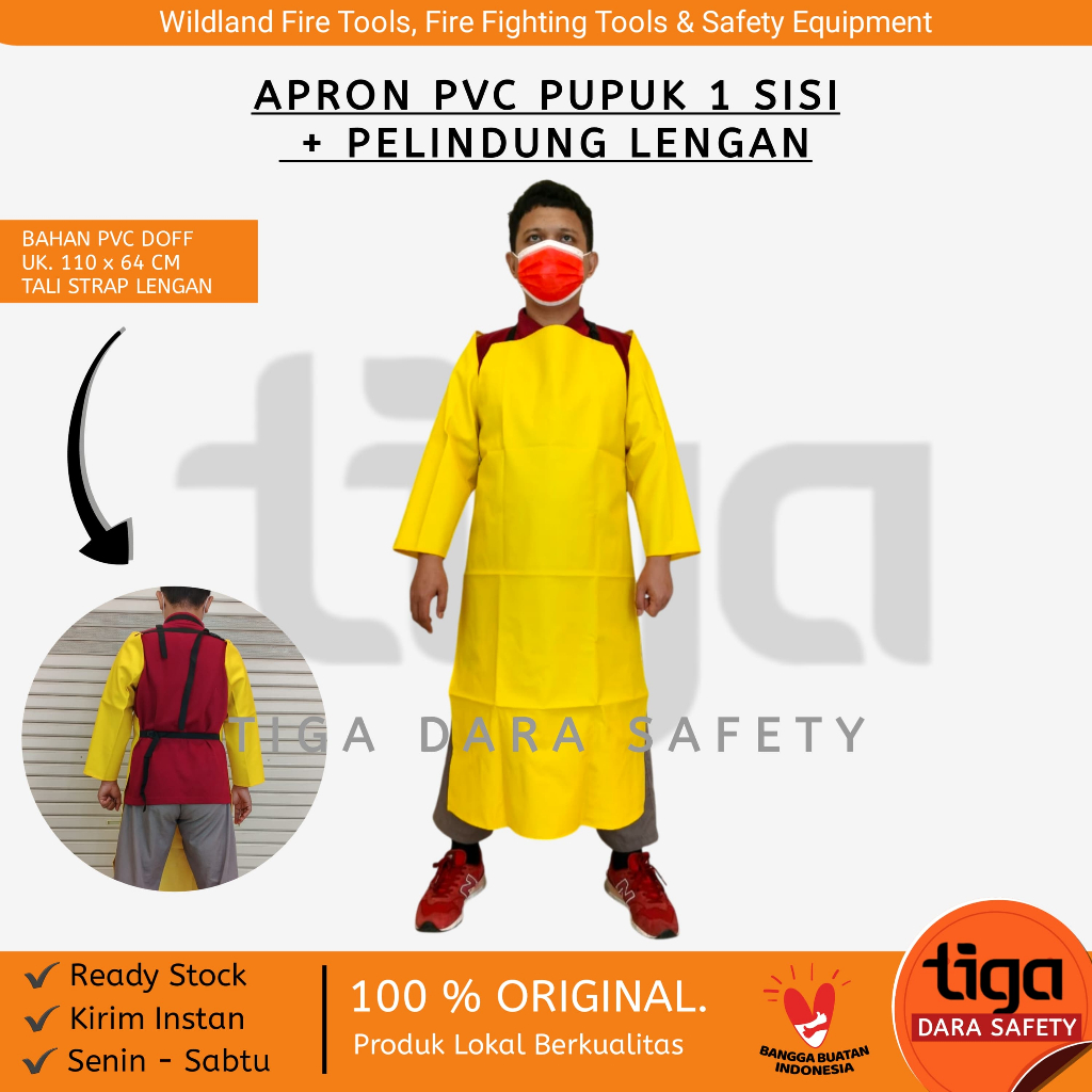 Jual Apron Pupuk dan Industri PVC Satu Sisi 110 cm x 64 cm Plus Apron ...