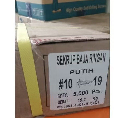 Jual [ISI 100 PCS] MOON LION Baja Ringan 10x19/ Sekrup baja ringan ...