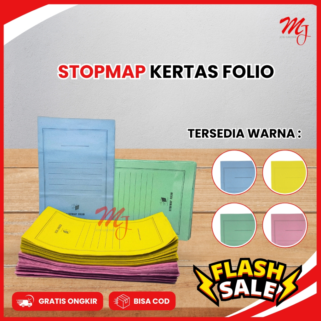 Jual (50 pcs) Stopmap / Map Kertas Folio 1 Pack | Shopee Indonesia