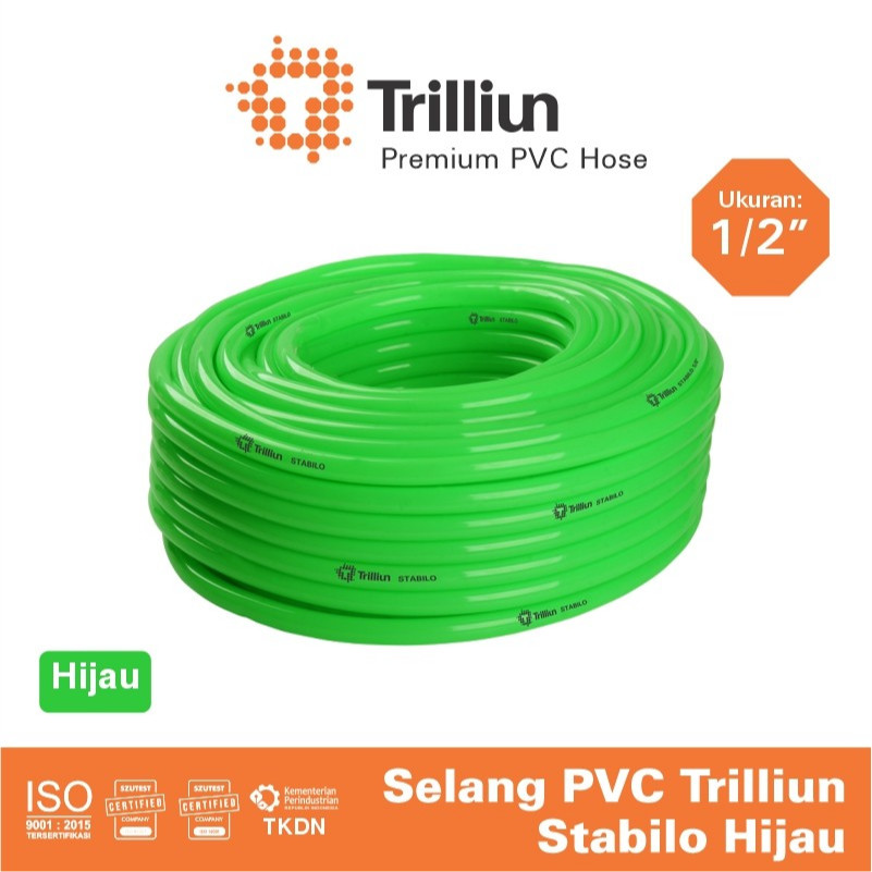 Jual Selang Air PVC Trilliun Stabilo 1/2" Inch - 50 Meter | Shopee Indonesia