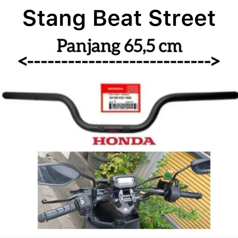 Jual Stang Honda Beat Street Panjang 65.5 cm Bahan Tebal 2 mm | Shopee ...