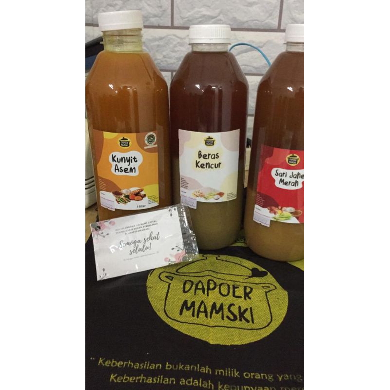 Jual Minuman tradisional/jamu/kunyit asem/jahe merah/beras kencur 1 liter | Shopee Indonesia