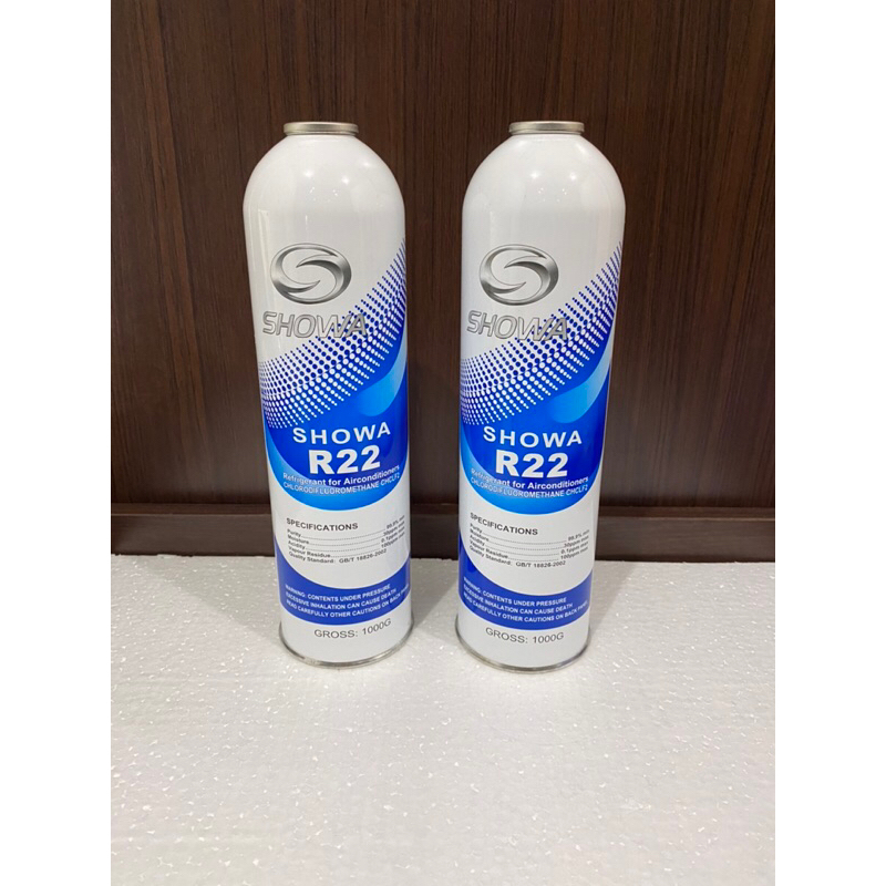 Jual freon showa R22A R22 kaleng 1000g 1kg freon kulkas freezer refrigerant murni preon R22 ...